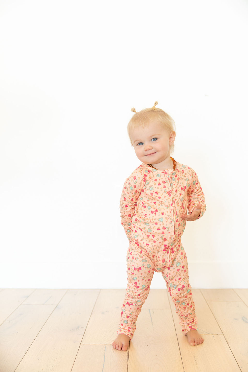 FRILLS (PEACH) | ZIPPER ONE PIECE – COZYS