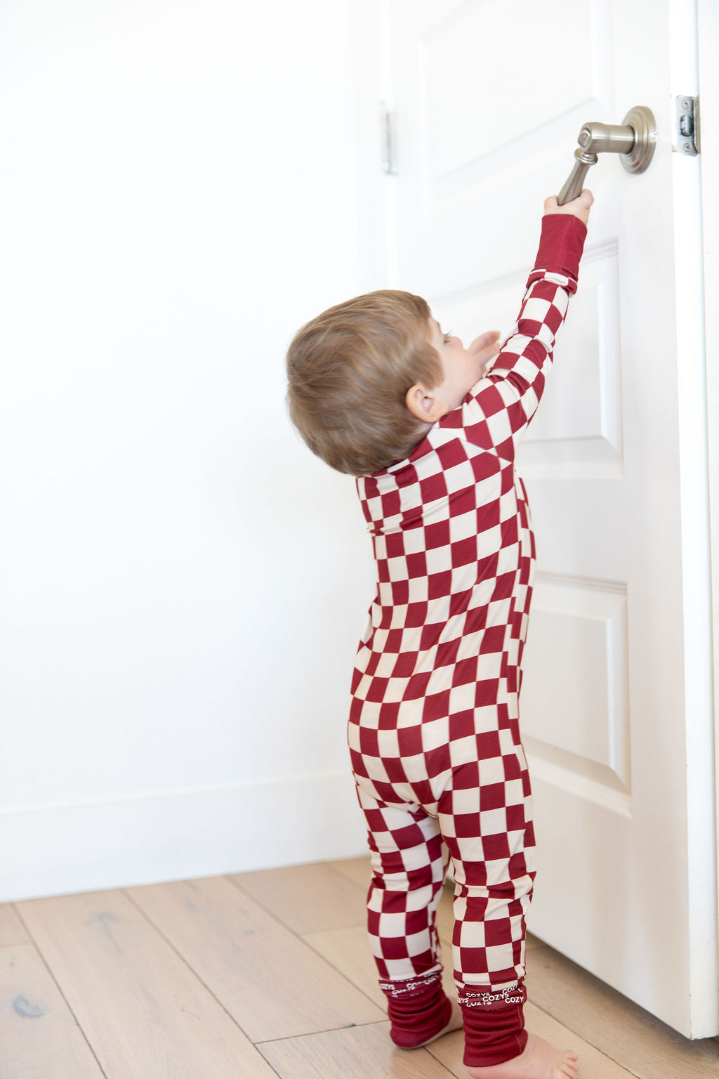 CRANBERRY CHECKER | ZIPPER ONE PIECE – COZYS