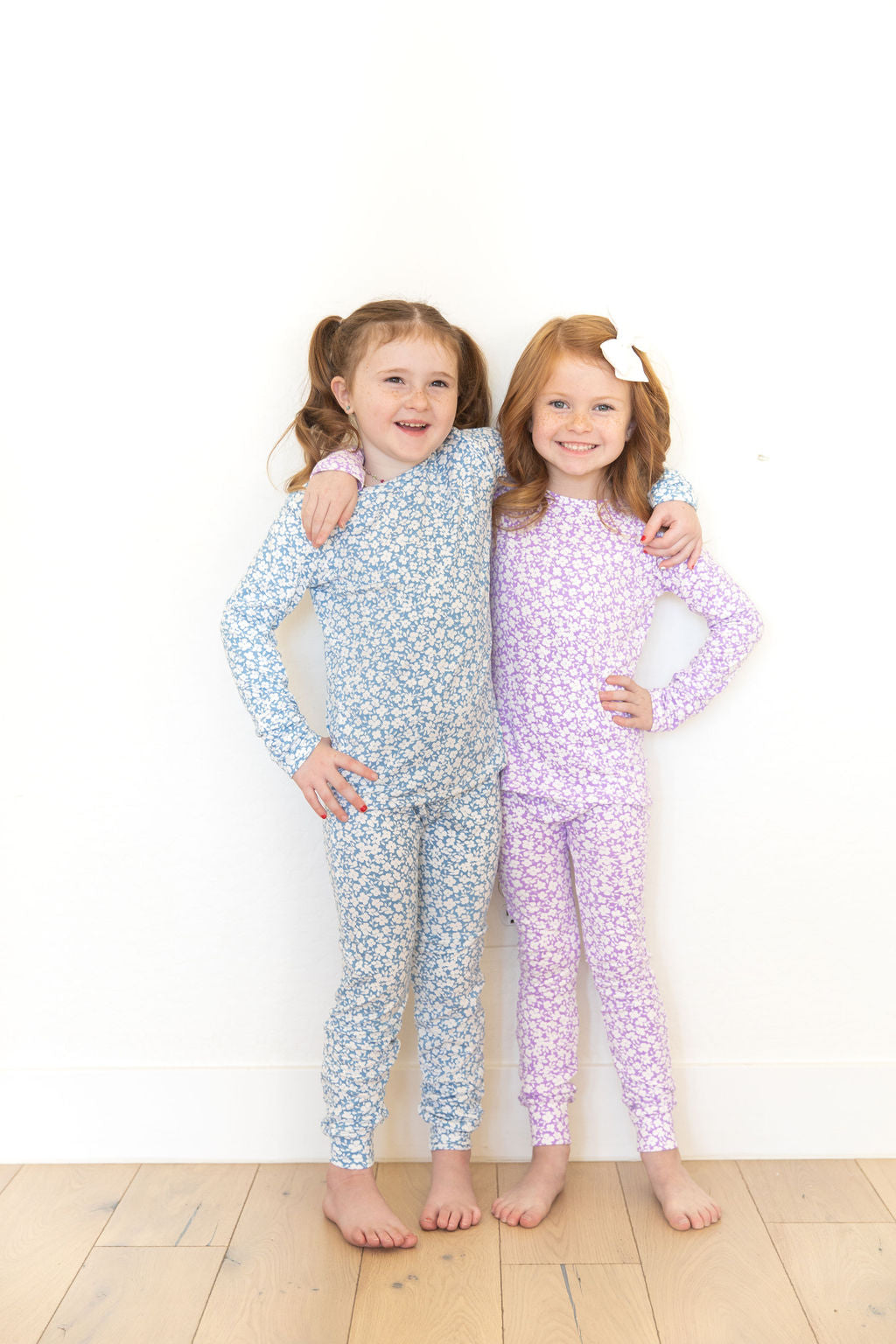 PURPLE + WHITE FLORAL | LONG SLEEVE – COZYS